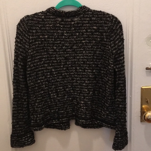 LOFT | Jackets & Coats | Black White Tweed Jacket | Poshmark
